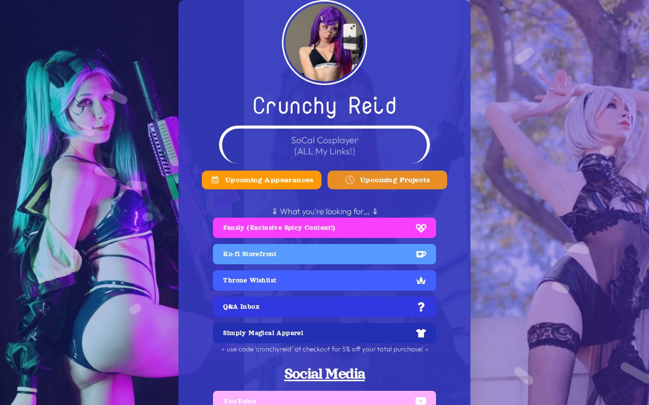 Crunchy Reid's Website
